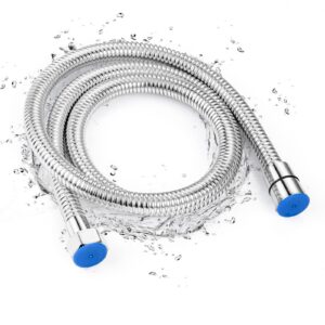 bidet hose replacement, 47 inch bidet hose for toilet handheld bidet sprayer, arofa stainless steel shower hose with nylon braided pvc inner hose for g 1/2 connector, chrome