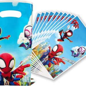 30pcs Spiderman Birthday Party Gift Bags Candy Bags Goody Bags Spiderman Birthday Party Supplies Decorations (2)