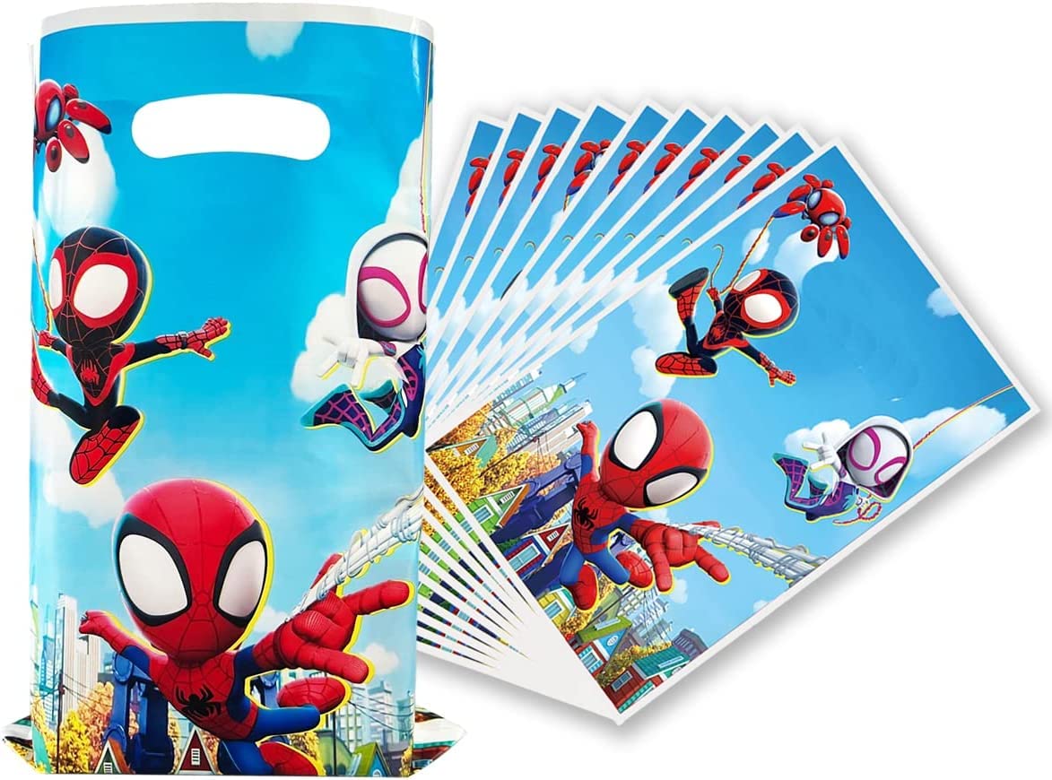 30pcs Spiderman Birthday Party Gift Bags Candy Bags Goody Bags Spiderman Birthday Party Supplies Decorations (2)