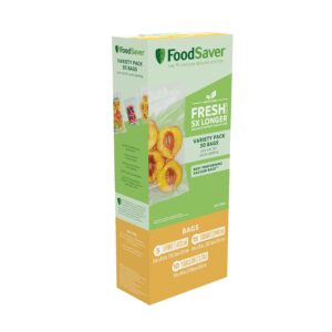 foodsaver premium vacuum sealer bags, multisize variety pack, 30-count, perfect for freezer & pantry storage, sous vide cooking, bpa free