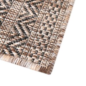 Rugs.com Outdoor Ribbon Collection Rug – 2' 2 x 3' Natural Flatweave Rug Perfect for Entryways, Kitchens, Breakfast Nooks, Accent Pieces