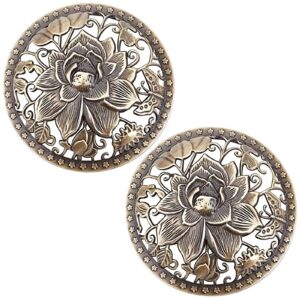 gorgecraft 2pcs candle cover topper lotus scented candles cover bronze flowers lid jar candles bronze alloy candle toppers jar shade sleeves accessories to burn evenly for jar candles melt space