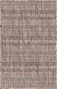 rugs.com outdoor ribbon collection rug – 2' 2 x 3' natural flatweave rug perfect for entryways, kitchens, breakfast nooks, accent pieces