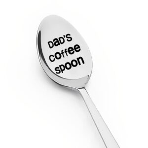 dad gift spoon from daughter son - dad's coffee spoon for dad daddy birthday fathers day christmas gift for father coffee lovers gifts for him dad coffee spoons