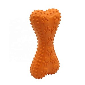 natural rubber dog bone for hours of chewing and play