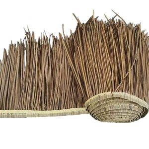 pealihuy mexican straw roof thatch roof decoration palm thatch for tiki bar hut, patio, party, thatch roofing decorations,1 pcs