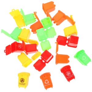 toddmomy 20pcs mini garbage can toys kids garbage can toys trash can toys kids vehicles garbage cans for kids toddlers boy toys