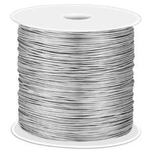 cridoz 22 gauge stainless steel wire for jewelry making, bailing wire snare wire wrapping for craft and jewelry making