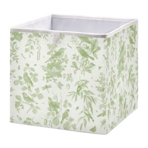 kigai toile pattern cube storage bins - 11x11x11 in large foldable storage basket fabric storage baskes organizer for toys, books, shelves, closet, home decor