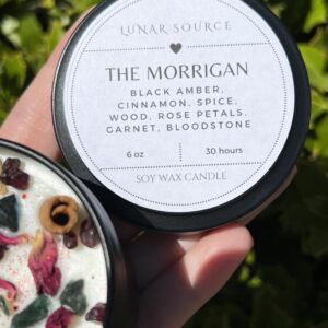 The Morrigan Ritual Candle | Phantom Goddess of War Witchcraft Altar Spell Magic Celtic Deity Gift Scented Intention Devotional Soy Candles