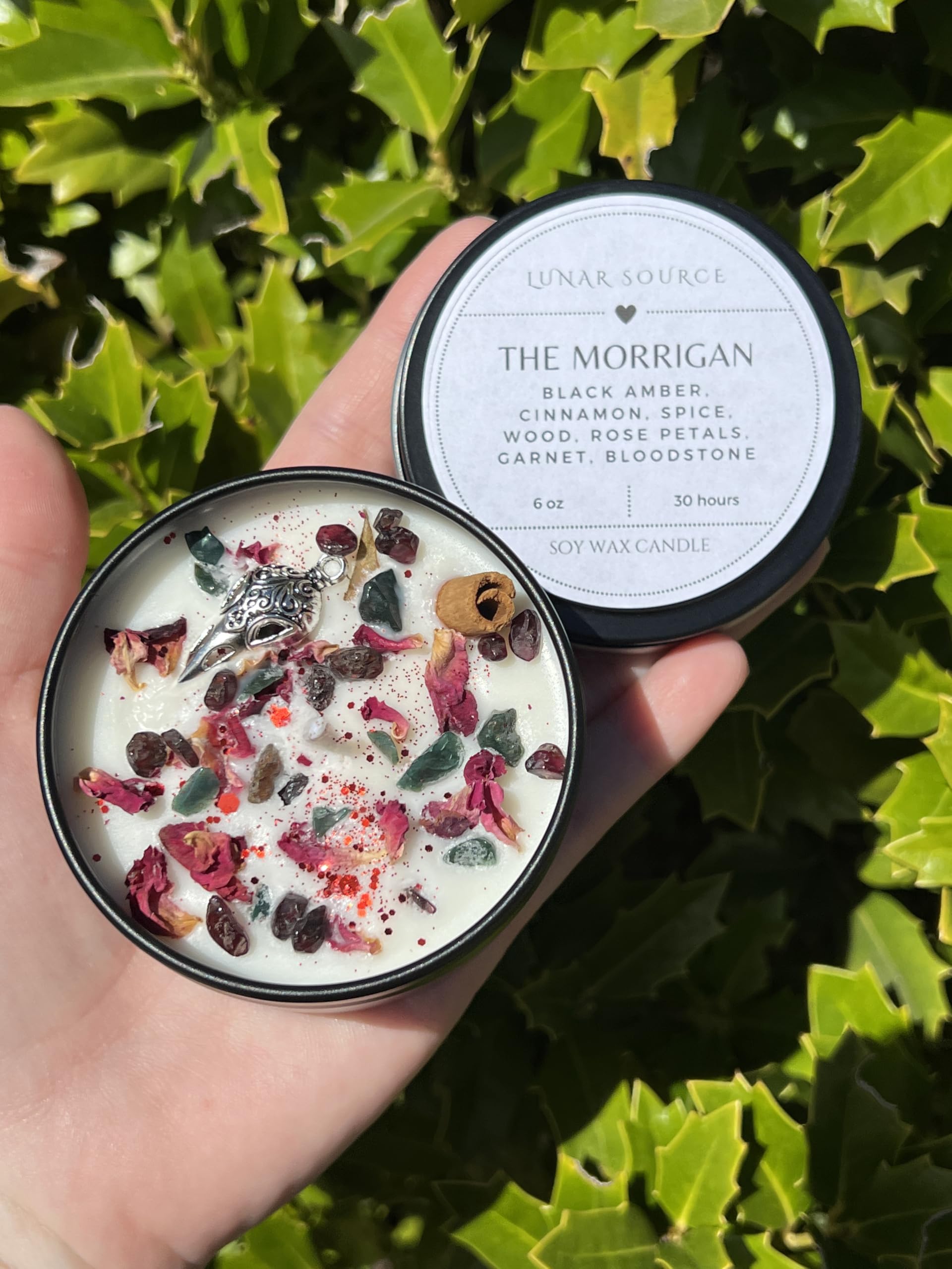 The Morrigan Ritual Candle | Phantom Goddess of War Witchcraft Altar Spell Magic Celtic Deity Gift Scented Intention Devotional Soy Candles