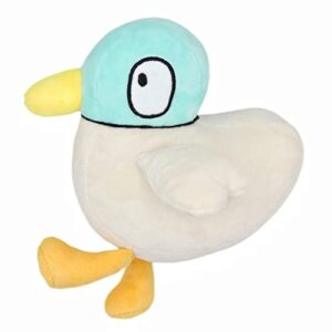 syusama cute sarah and duck stuffed animals plush pillow toy, 7'' soft green and white duck plush pillow animals dolls for mother's day birthday kids gifts home decor