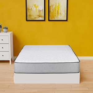 greaton, 5/7/8/10 inch medium firm high density foam mattress, comfortable mattress for cooler sleep supportive & pressure relief, full xl, white