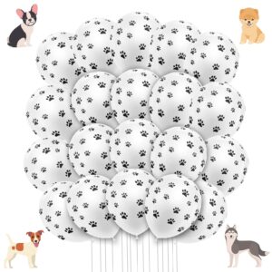 abeillo 20 pieces dog paw balloons funny paw print balloons pet latex balloons for children's birthday western cowboy farm party decoration supplies