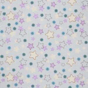 mook fabrics flannel prt stars 010721, moss cut by the yard