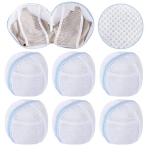 6 pcs bra washing bags,mesh wash bags,bra laundry bags for washing machine,underwear brassiere washing bags,lingerie bags for washing delicates(blue)