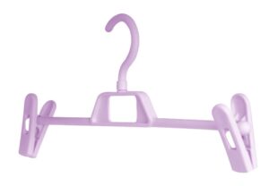 nipogear anti-slip plastic pants drying clip, purple, 10 pieces