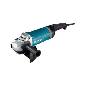 makita ga9080 9" angle grinder, with rotatable handle, and lock-on switch