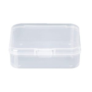 square clear jewelry storage boxes beads crafts case containers-reusable plastic- 6x6x1.8cm comfortable and environmentally professional design