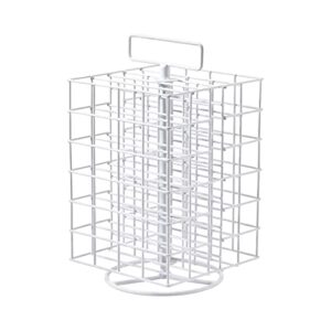 white paint storage spinner by craft smart - paint tower organizer holds up to 48 2oz bottles - 1 pack