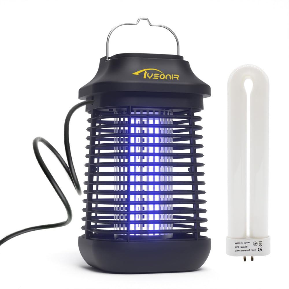 15W Bug Zapper, Mosquito Zapper Fly Zapper, Electronic Mosquito Repellent to Trap Bug Insect Fly Indoor Outdoor, 15W Bug Light & Extra 1 Replacement Lights