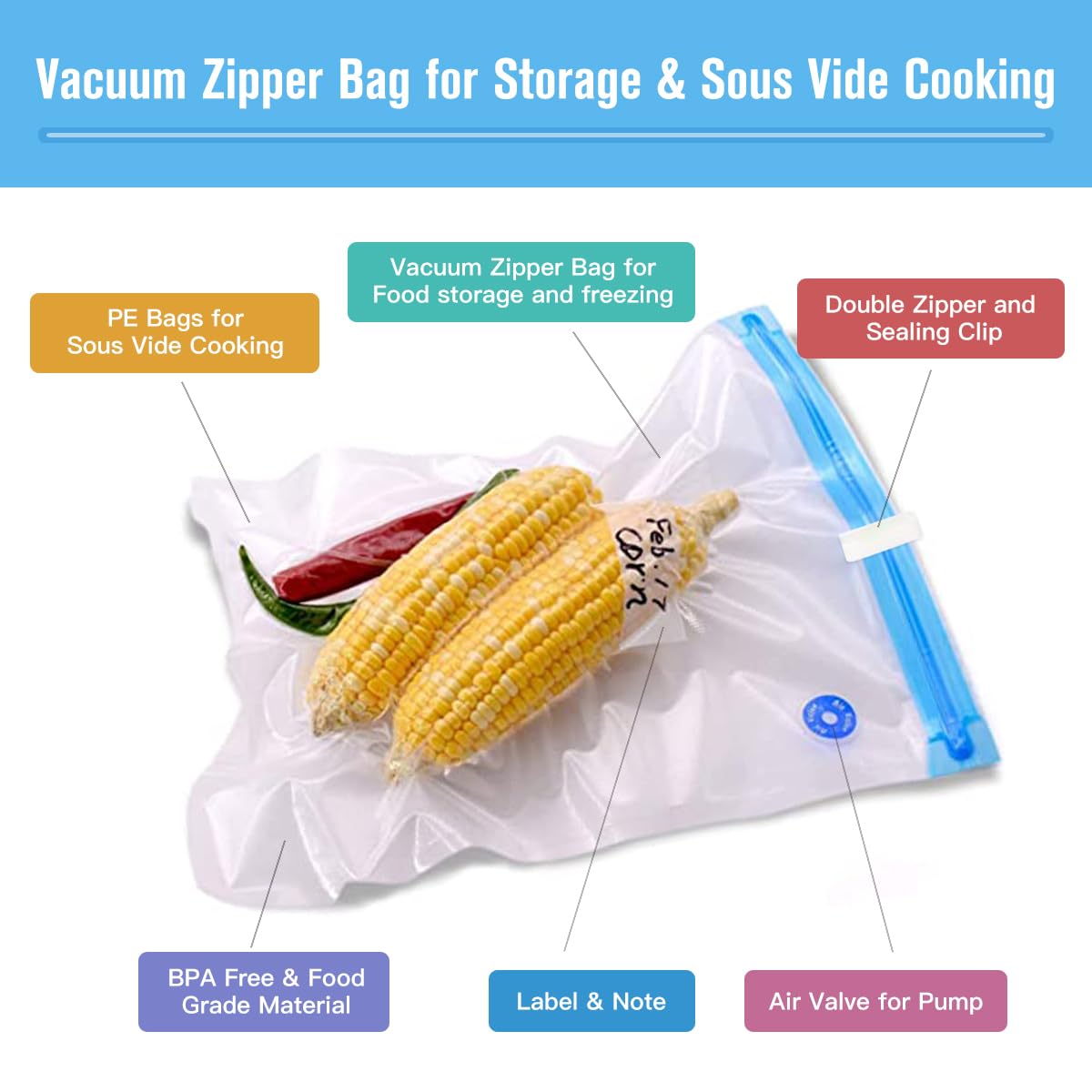 GENIEX Cordless Hand held Vacuum Sealer for Food Storage, Rechargeable Handheld Vacuum Sealer Pump for Food Bags & Containers with Vacuum Seal (Bags and Containers sold separately)