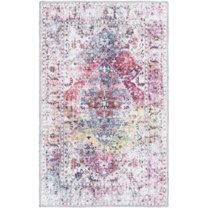 overstock traditional tira collection area rug 2'x3' - multi