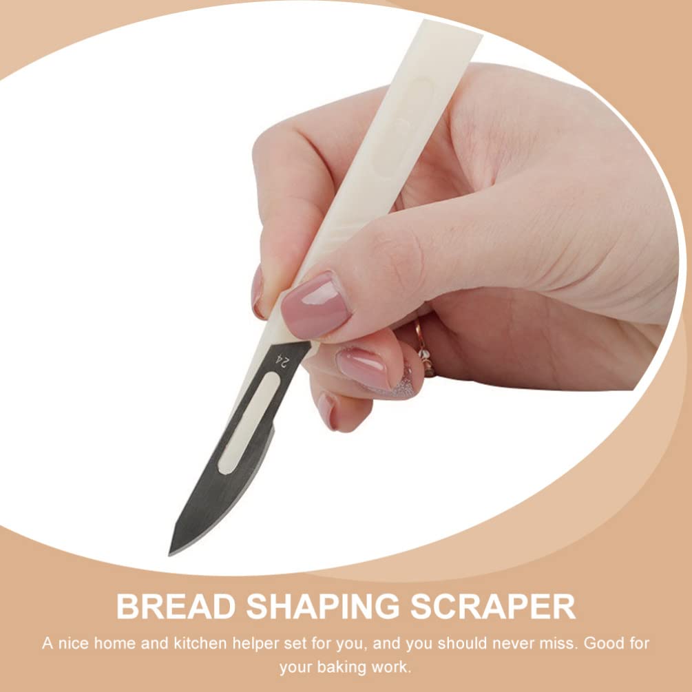 3pcs Bakers Lame Bread Score Tool Curve Bread Knife Dough Scoring Bread Slicer Tool with Handle Baking French Cutter For Bread Baker