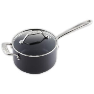 all-clad essentials nonstick cookware (2.5 quart sauce pan with lid)