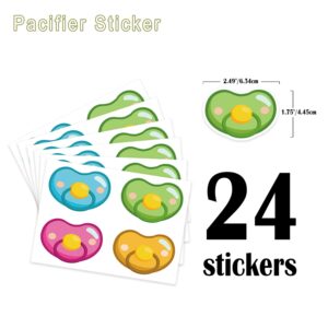 Pin The Pacifier on The Baby Poster, Party Games for Adult, Gender Reveal Decorations Cute Baby Shower Party Decorations