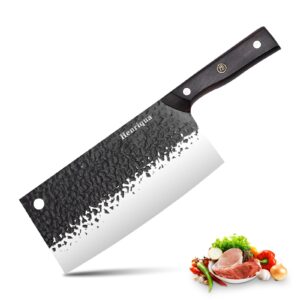 meat cleaver knife,7.87-inch cleaver chef knife,ultra sharp kitchen cleaver knife,stainless steel butcher chopper vegetable professional kitchen knife with ergonomic handle