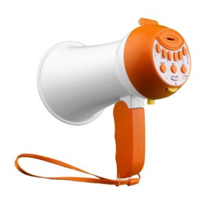 megaphone for kids - cool voice changer toy for kids - record & play and siren - ideal gift for boys & girls ages 5-6-7-8+ years old - voice changing device - cool outdoor toys gift ideas for kid