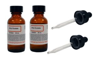 aldon innovating science 2pk ethyl acetate for entomology, 30ml dropper bottle - laboratory grade - chemical agent for insect collecting - the curated chemical collection