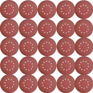 sackorange 50 pack 9-inch 10 hole 120 grit hook-and-loop drywall sandpaper - aluminum oxide sanding disc for ‎9" drywall sander wood furniture finishing …