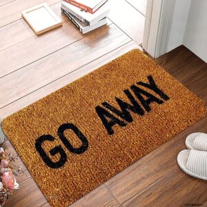 thiyota welcome mats for front door entry go away doormat non slip mat for home indoor farmhouse funny kitchen rugs patio greeting front porch rugs 16x24 inch