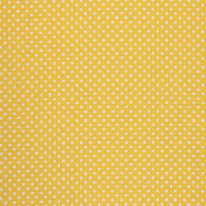 mook fabrics cotton polka dot, yellow cut by the yard