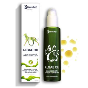 kōrure pets dog omega-3 algae oil - sustainable and natural pet supplement - fish oil alternative