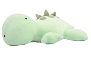 4lb cute weighted stuffed animals plush - 24 inch soft weighted dinosaur plush toy pillow for adults and children (green dinosaur)