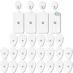 tens unit replacement pads tens pads replacement tens unit pads replacement tens electrodes tens electrode pads for tens unit muscle stimulator pads 30pcs compatible with belifu tens unit pads