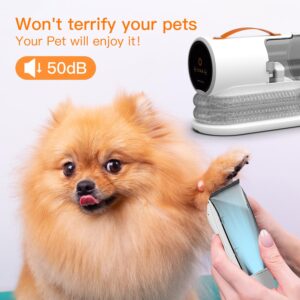 AIRROBO Dog Grooming Vacuum, Dog Grooming Kit,12000Pa Strong Pet Grooming Vacuum for Dogs, 2L Large Capacity Dog Vacuum for Shedding Grooming Hair, Dog Hair Vacuum, 5 Pet Grooming Tools, Quiet,PG100