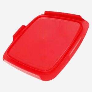 Pyrex C-222-PC 2qt and C-233-PC 3qt Red Easy Grab Plastic Replacement Lids, Made in the USA