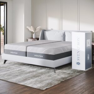 sven & son gel memory foam mattress, premium materials, certipur-us, made in the usa, 10 inch firm - split king