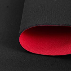 closed cell bonded neoprene waterproof fabric double-sided 58/62" by the yard (red/black)