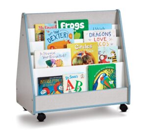 jonti-craft rainbow accents 3507jcww131 double sided pick-a-book stand - mobile - coastal blue