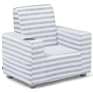 gap gapkids upholstered chair, grey/white