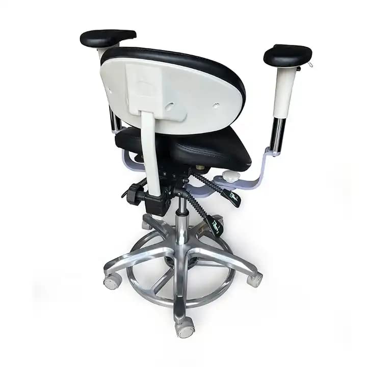 EUSONYSU Dental Furniture Dynamic Microscope Stool with Foot Controlled Dentist Stool