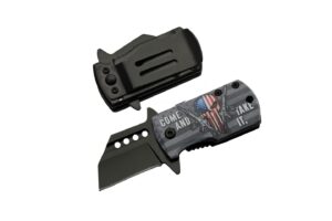 szco supplies 3.75" come and take it mini money clip folding knife