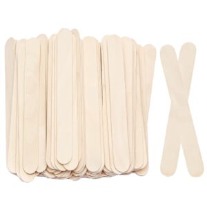 8”100pcs ktojoy jumbo wooden craft sticks wooden popsicle craft sticks stick treat sticks ice pop sticks for diy crafts，home art projects, classroom art supplies