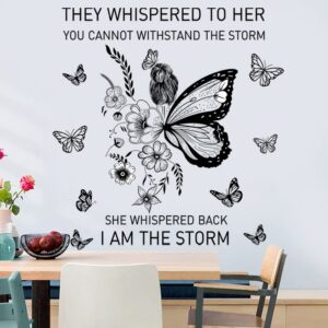 inspirational wall art positive quotes wall decor motivational wall decals saying quotes wall stickers peel and sticker wall decoration flower vine butterfly wall sticker for bedroom living room home