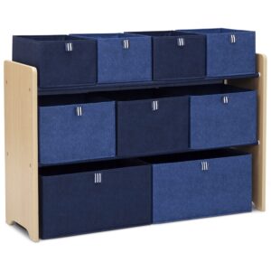 gap gapkids deluxe toy organizer - greenguard gold certified, navy/natural